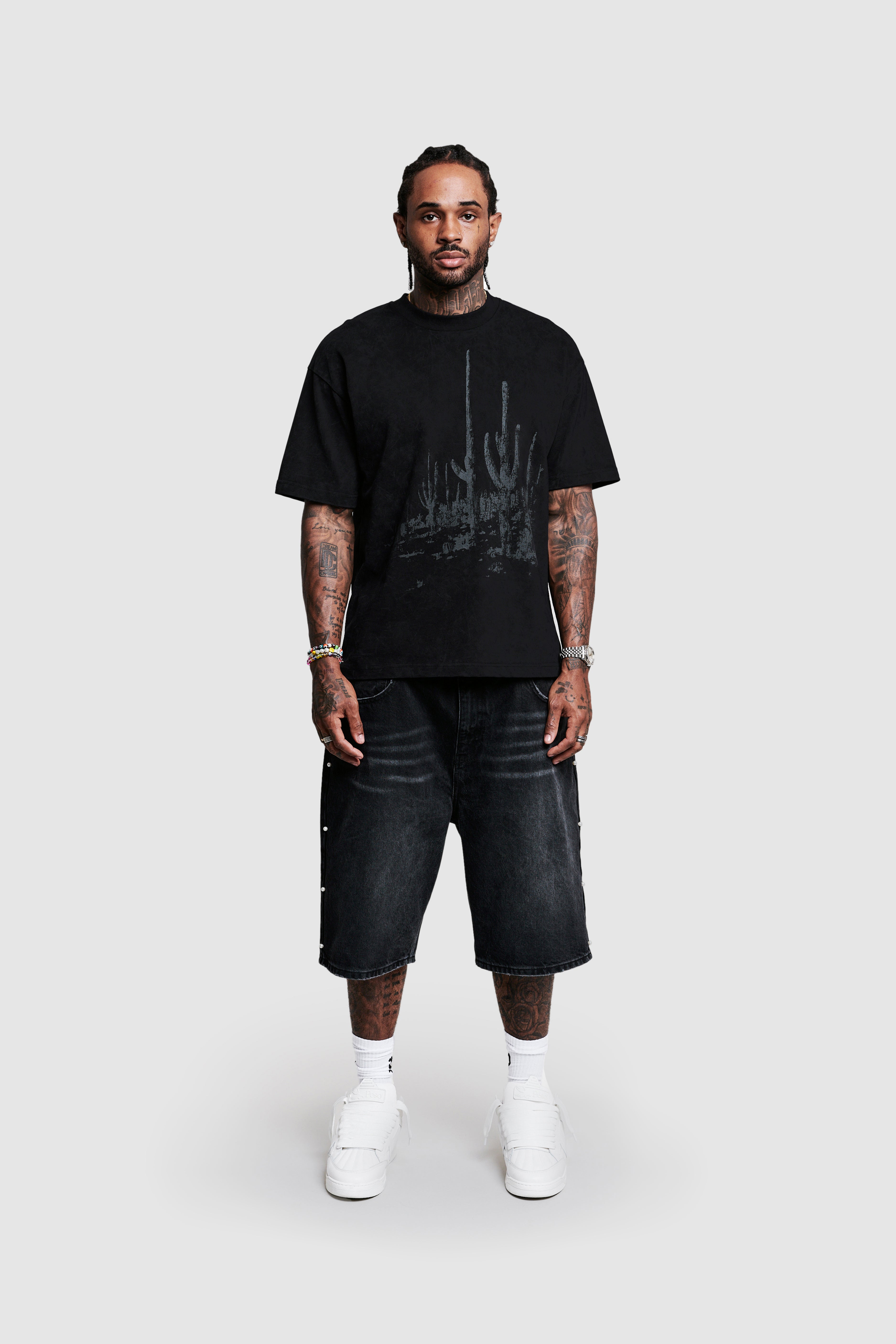 Peso Cactus Farm Tee Washed Black – Jetzt online kaufen – PESOCLO