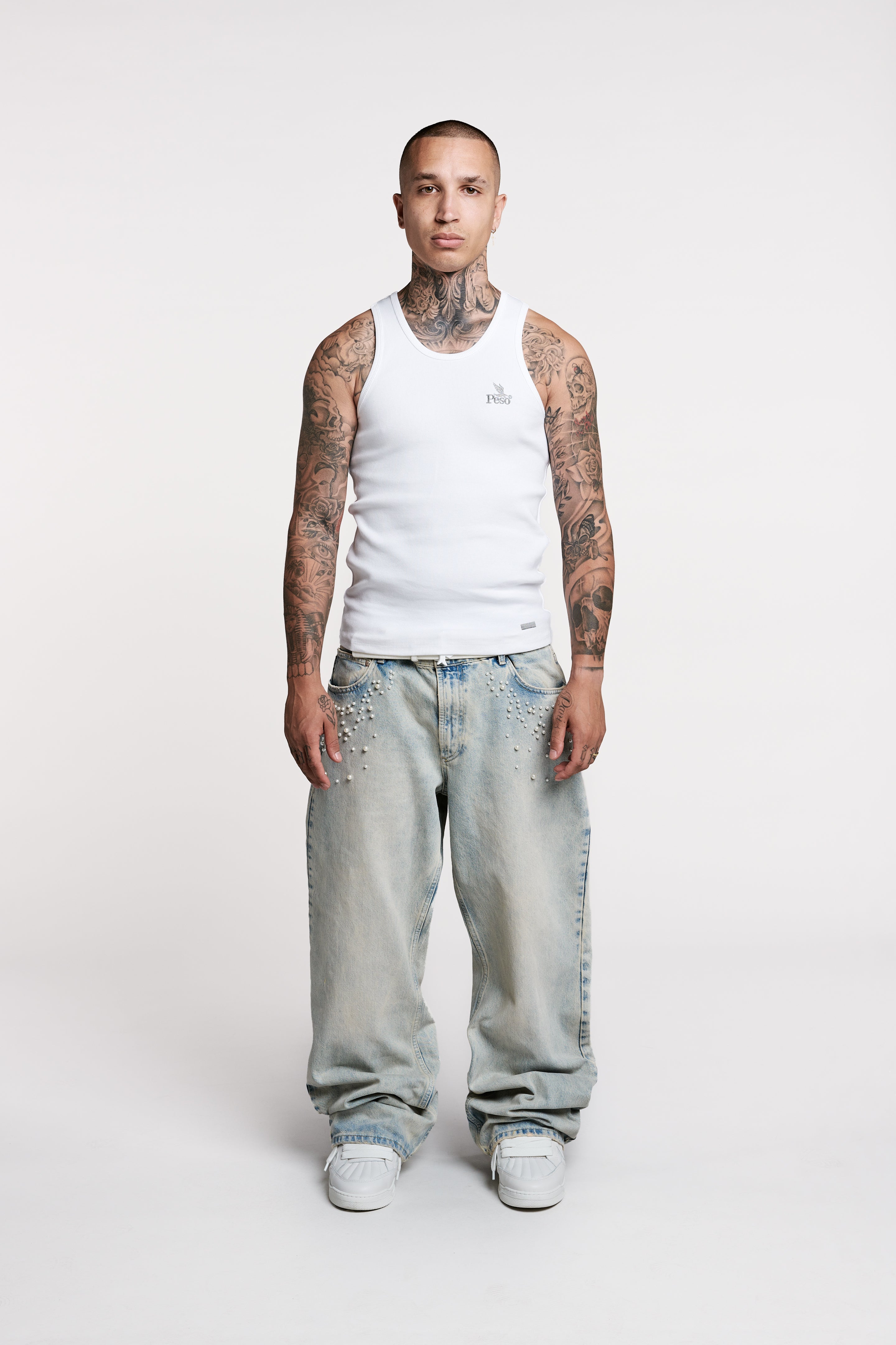 Peso Heavy Rib Tanktop White – Jetzt online kaufen – PESOCLO