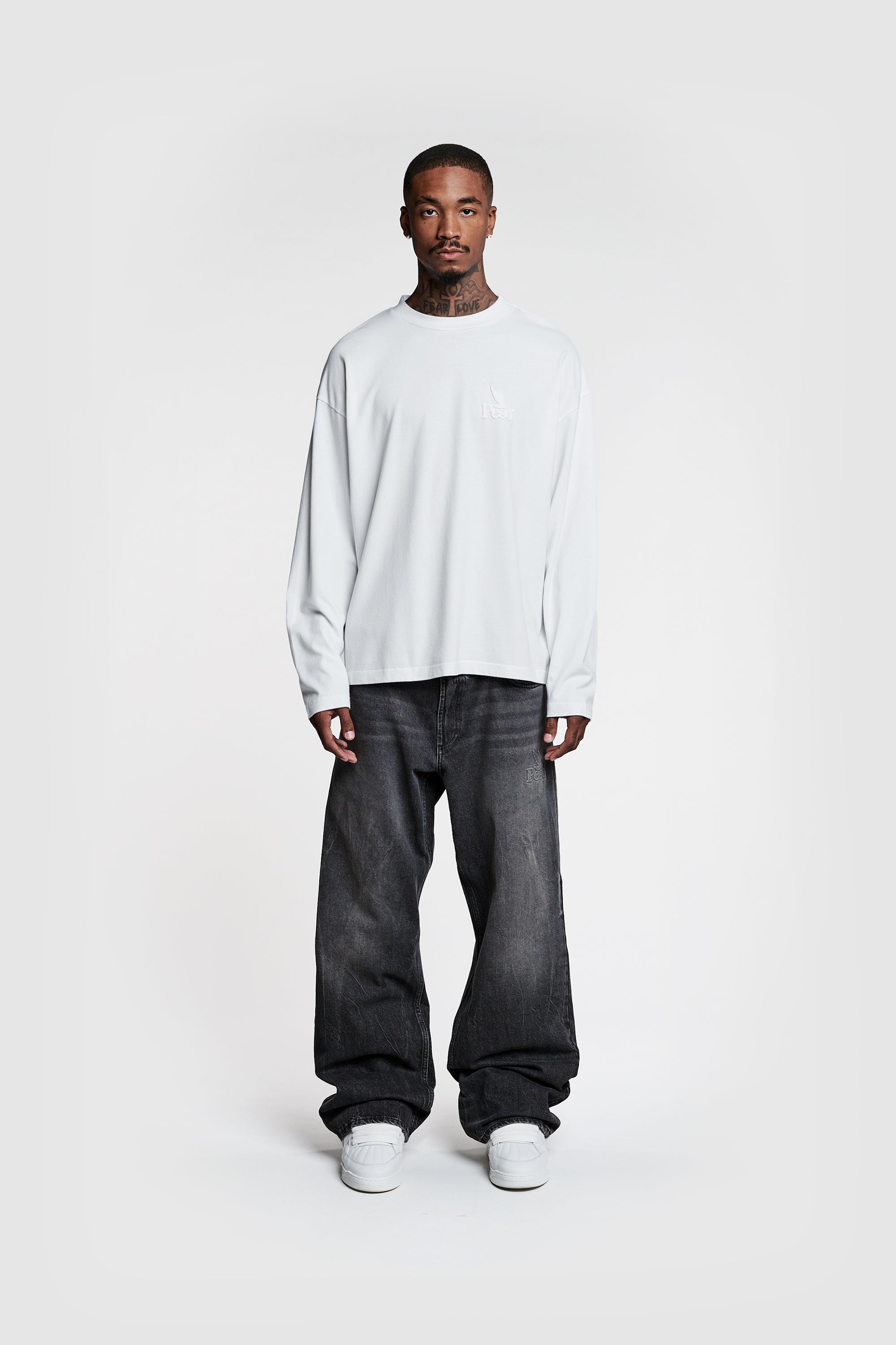 Peso RAWS Longsleeve Bright White – Jetzt online kaufen – PESOCLO
